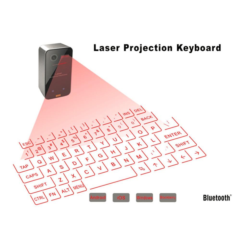 High Tech Bluetooth Wireless Laser Projection Keyboard--Virtual Projec ...
